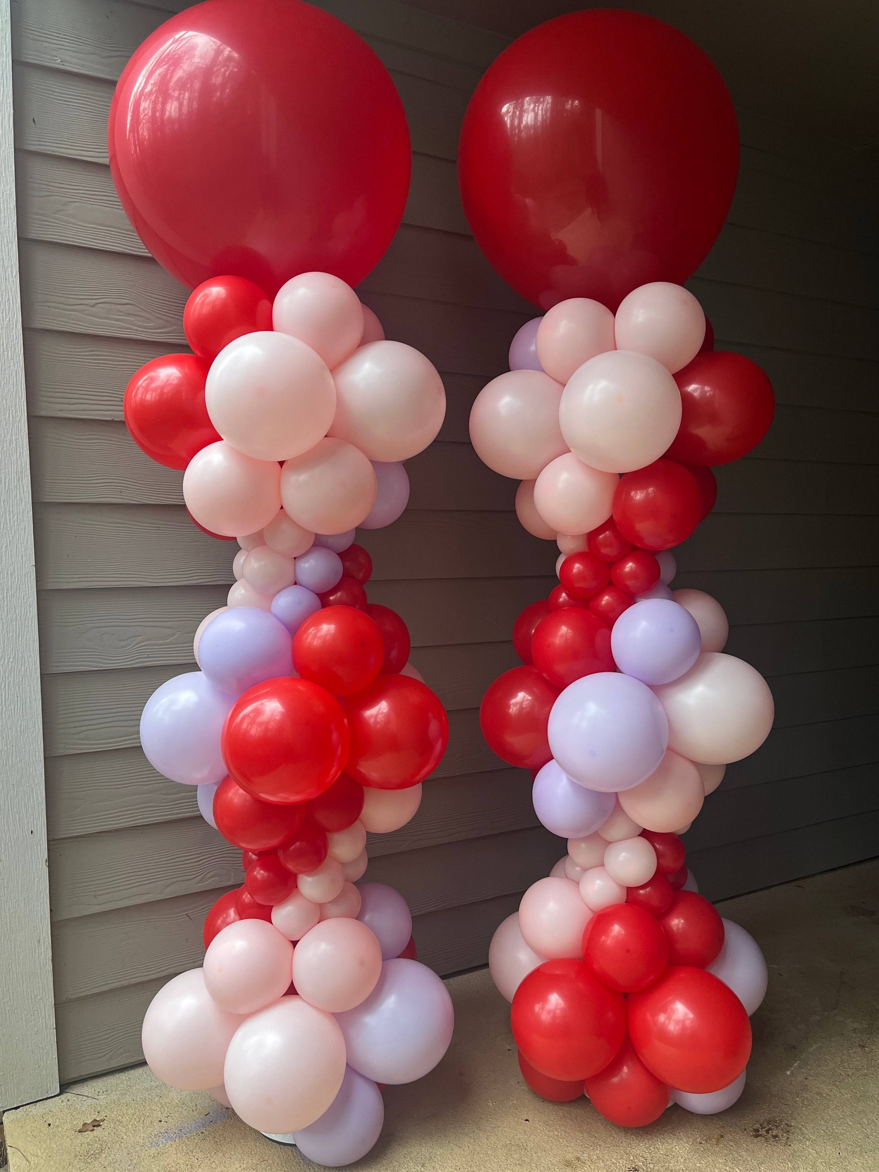 7ft Bubble balloon columns – Details and Decor