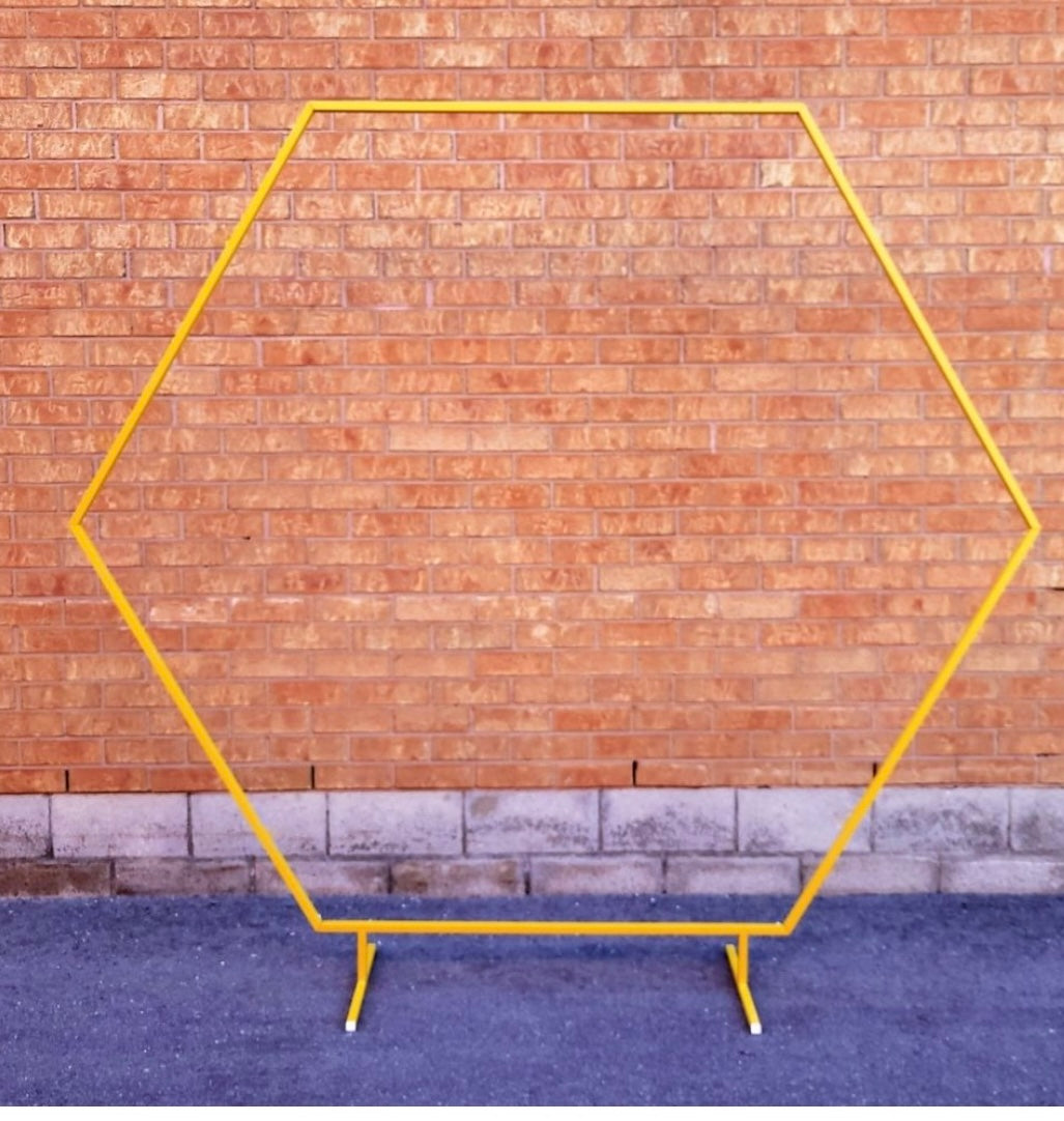 6.5ft Hexagon Backdrop – Details and Decor