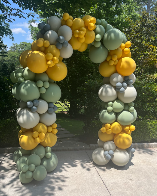 Organic Balloon Arch 20 -24ft (3 colors): $530 – Details and Decor